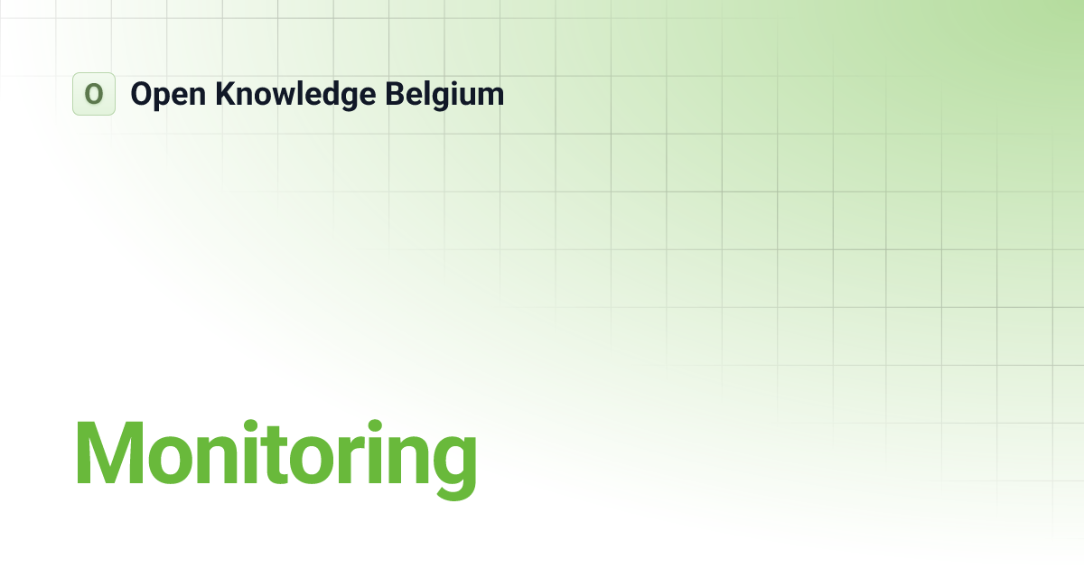Monitoring | Open Knowledge Belgium