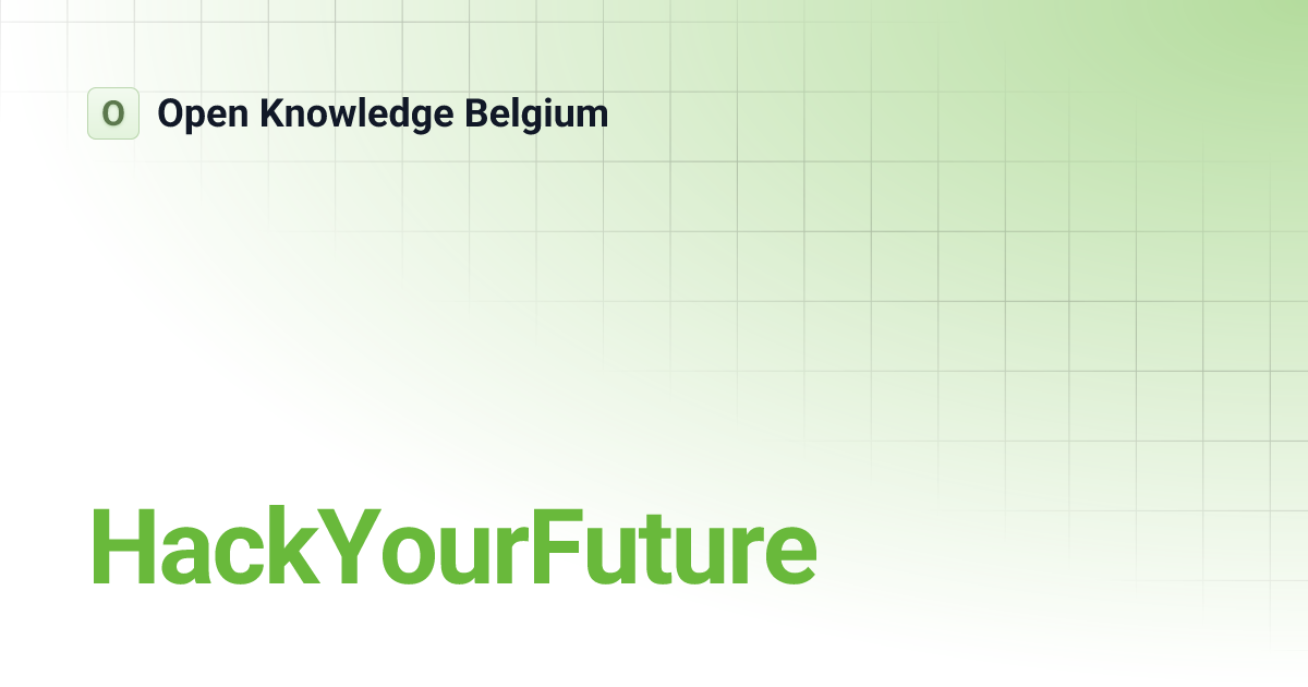 HackYourFuture | Open Knowledge Belgium