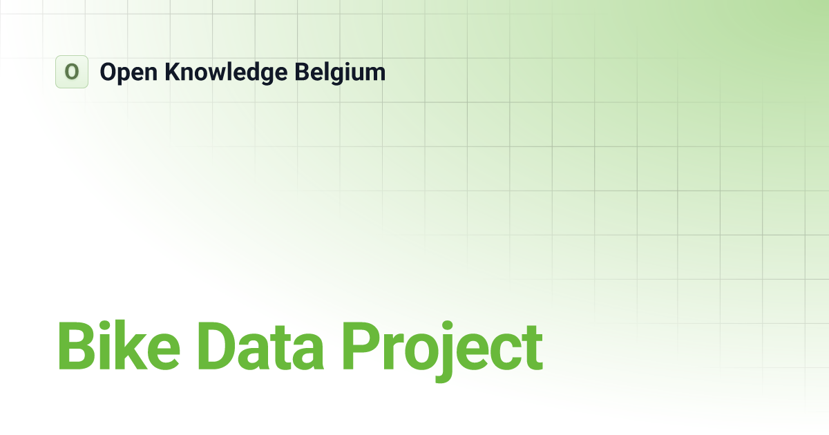Bike Data Project | Open Knowledge Belgium
